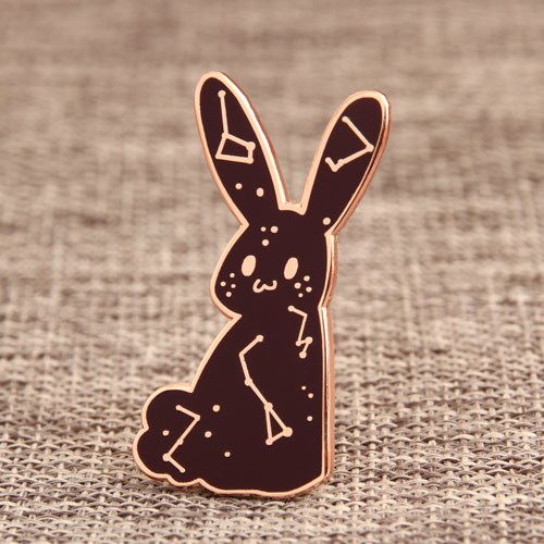 Rabbit Enamel Pin | Custom Hard Enamel Pins No Minimum - 40% off