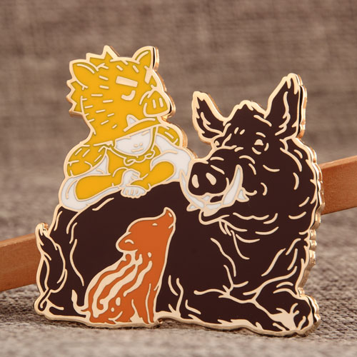 Wild Boar Enamel Pins | Custom Enamel Pins No Minimum - 40% off
