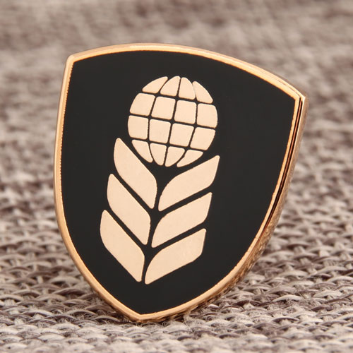 Custom Wheat Pins | Hard Enamel Pins - 40% off