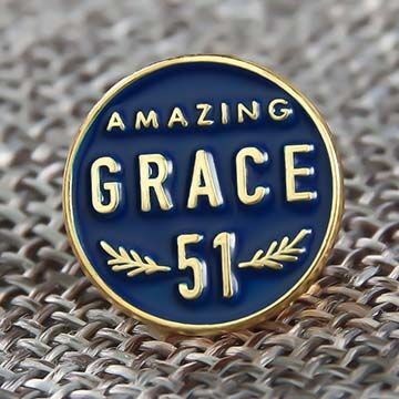Personalized Pins Cheap | Grace Custom Enamel Pins, Up to 40%