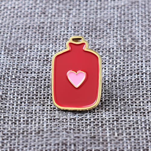 Enamel Pins | Heart Bottle Custom Pins- Enamelpins.com