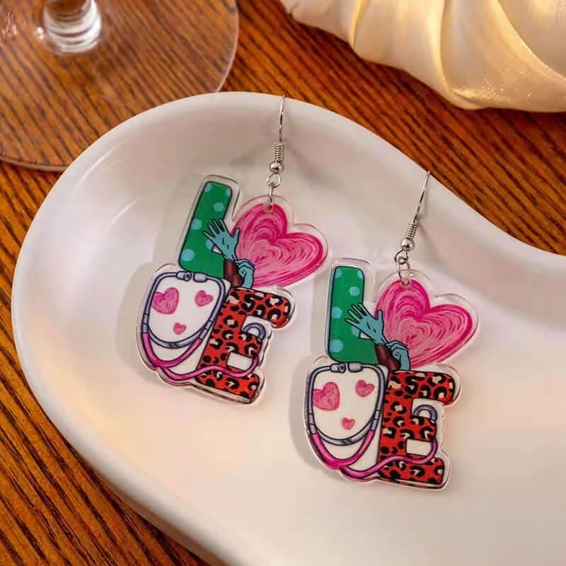 Custom Acrylic Earrings Online - Free Artwork & Shipping