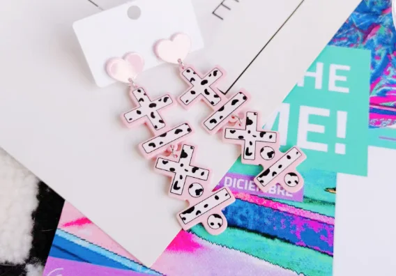 Custom Acrylic Earrings Online - Free Artwork & Shipping
