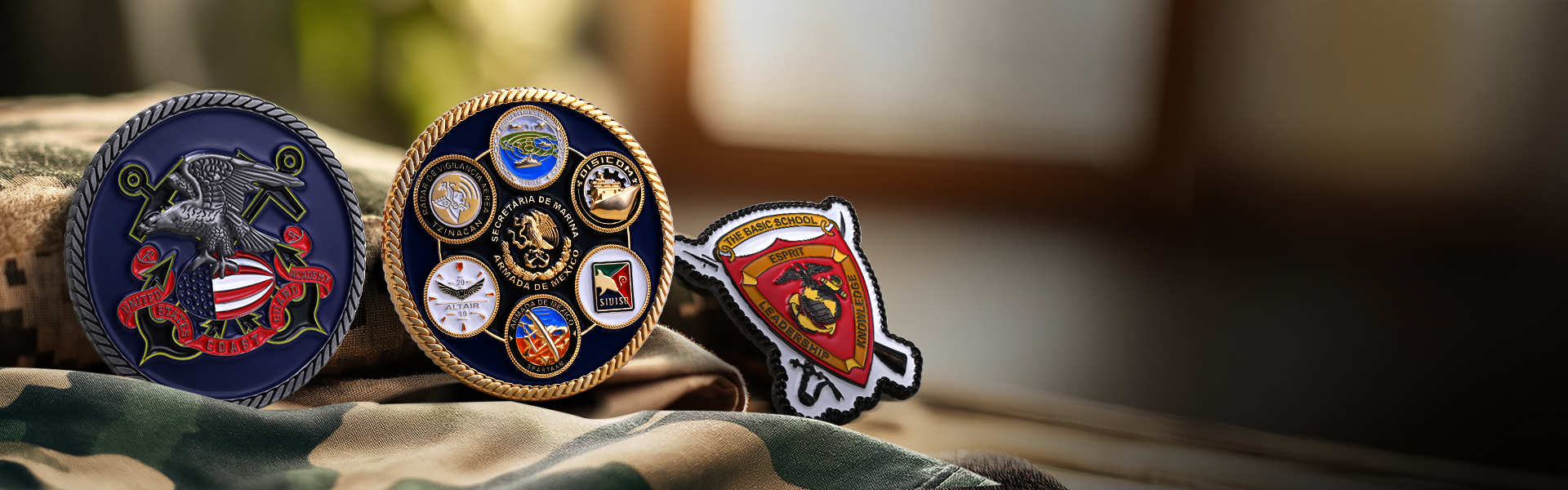Custom Military Coins | No MOQ & Free design | Enamel Coins