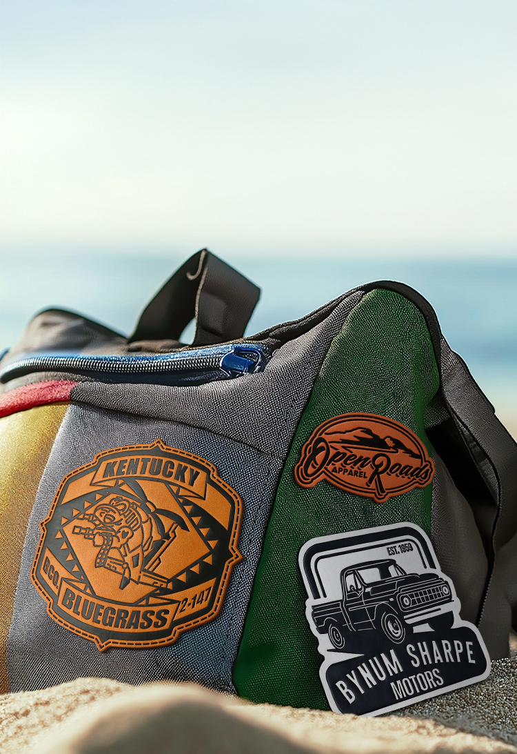 Custom leather patch for hats store