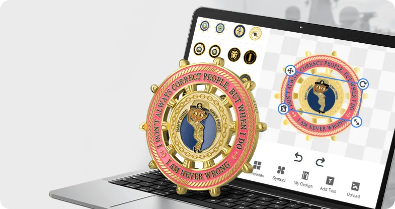 Make Your Own Challenge Coins| Free Design Online Tool | EnamelCoins.Com