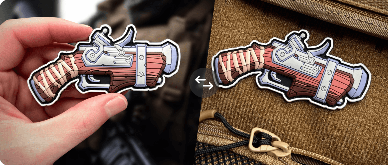 Custom PVC Patches /Velcro [ QTY No Minimum ] GS-JJ